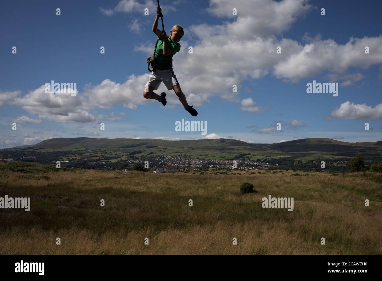 Croy Hill fort area of the Roman-era Antonine Wall, on Croy HIll ...