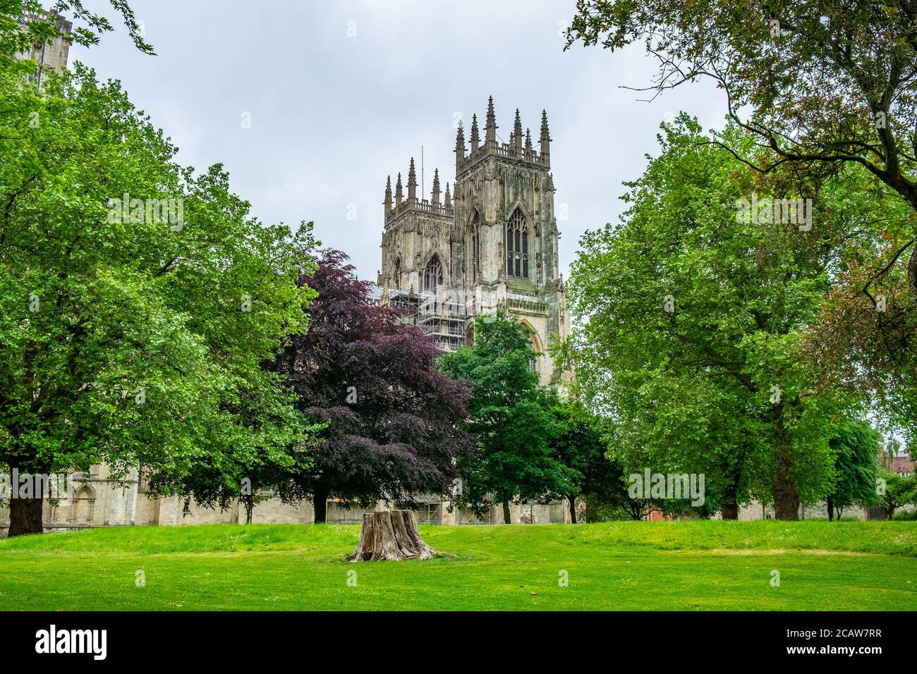 The exterior of York Minster, historic landmark in York, England Stock ...