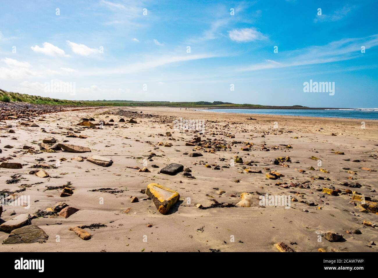 Beach view in a park in rural area of Edinburgh, Scotland Stock Photo ...