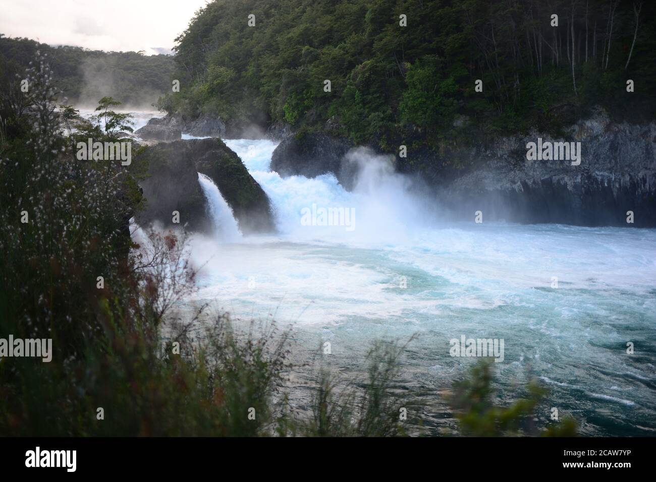 Petrohue waterfalls in Chile Stock Photo - Alamy