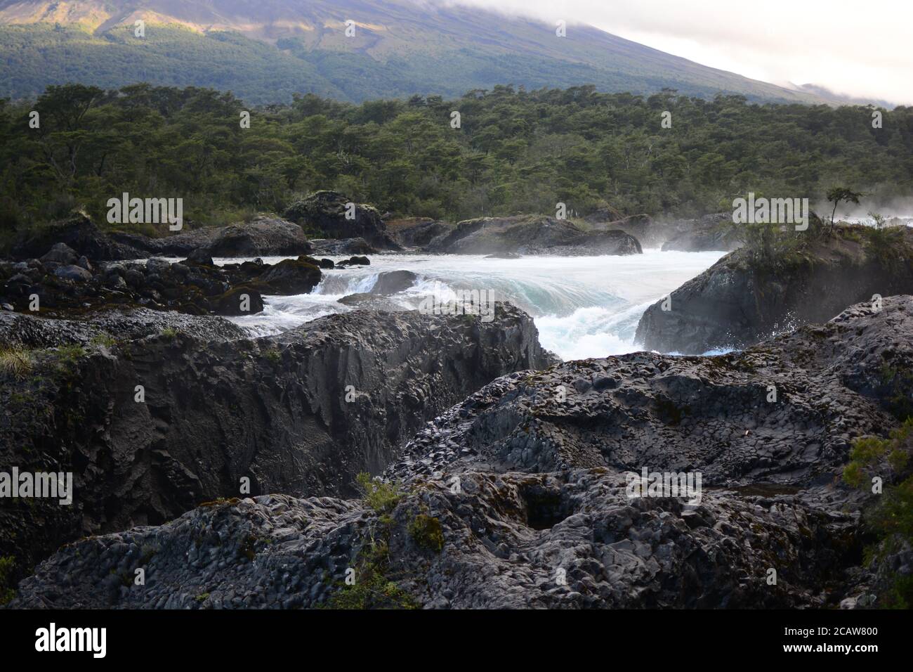 Petrohué river waterfalls hi-res stock photography and images - Alamy