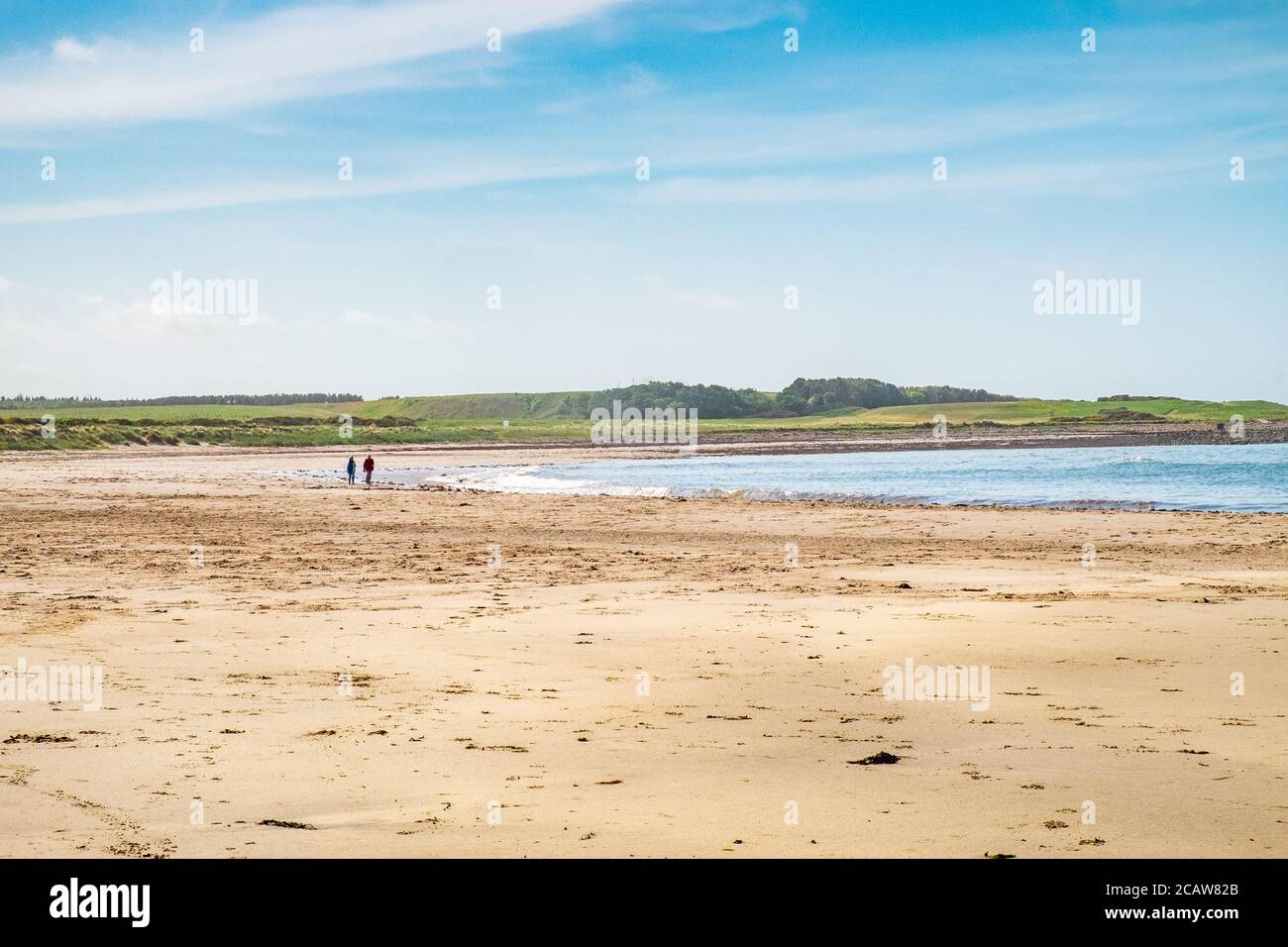 Beach view in a park in rural area of Edinburgh, Scotland Stock Photo ...