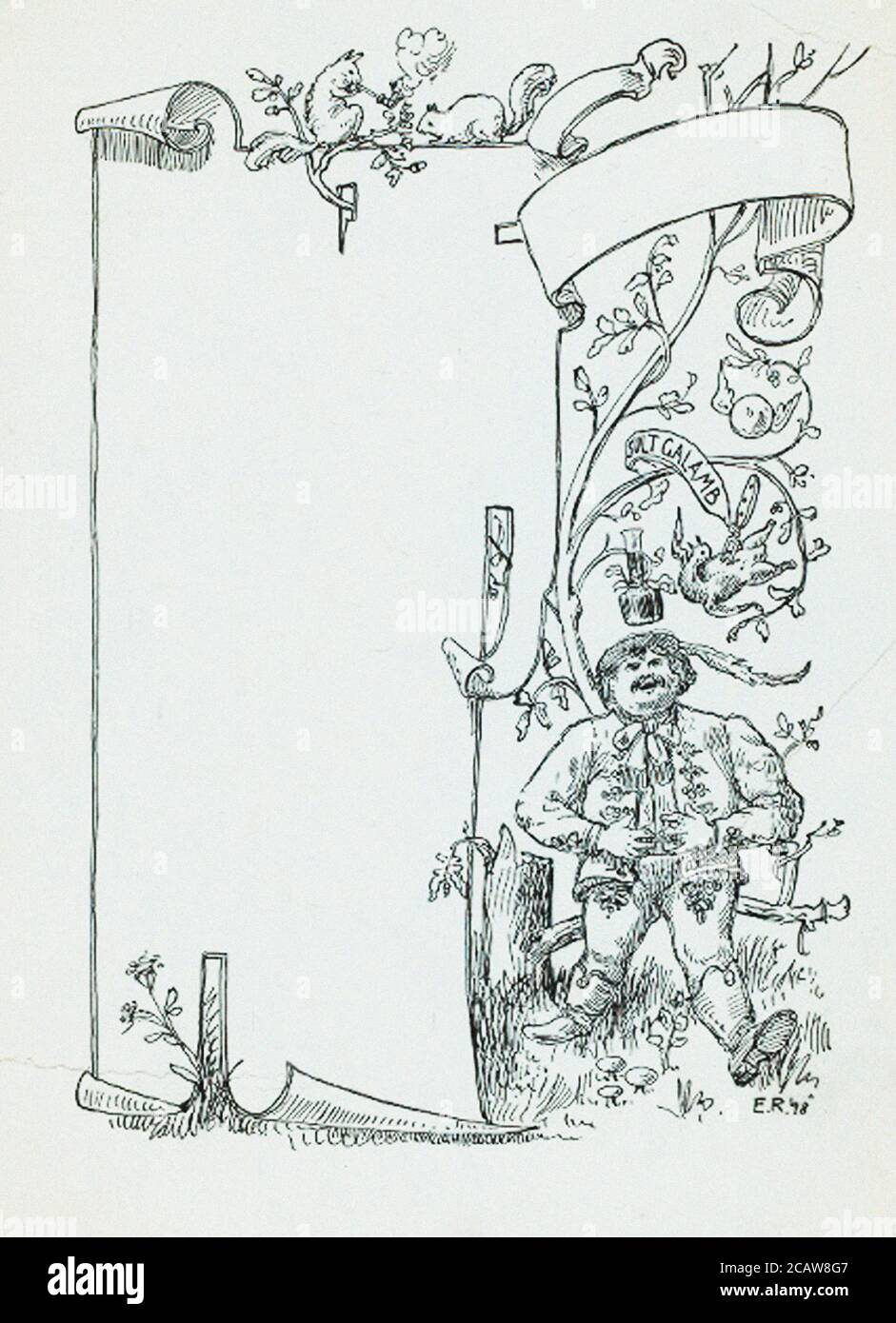 vintage animal illustration vintage classical artistic drawing Stock ...