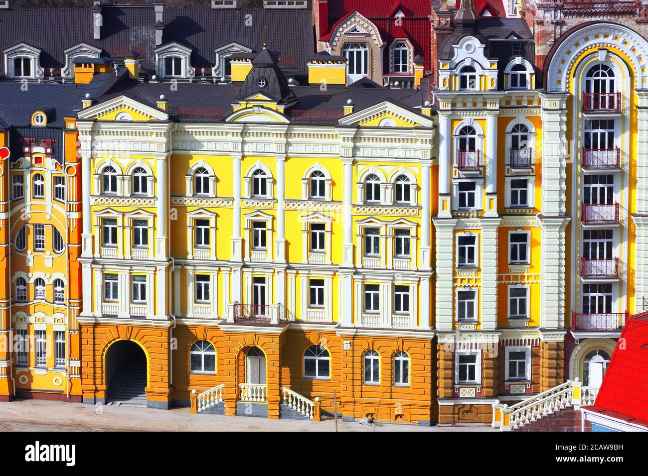 Small colored buildings hi-res stock photography and images - Alamy