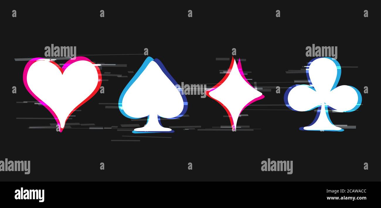 Playing cards in black Stock Vector Images - Alamy