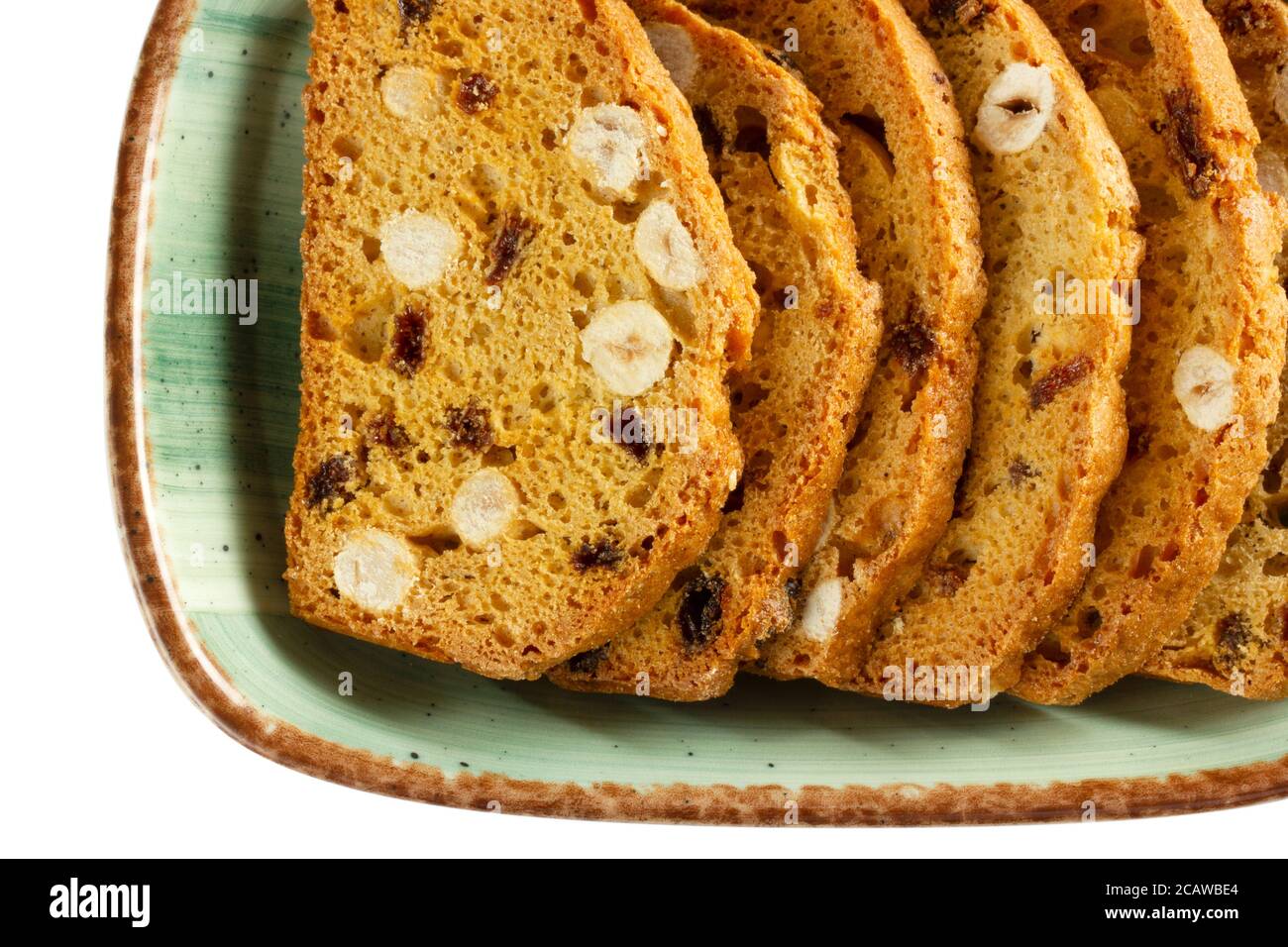 Crispy biscuits with fruit. Italian biscotti Stock Photo - Alamy