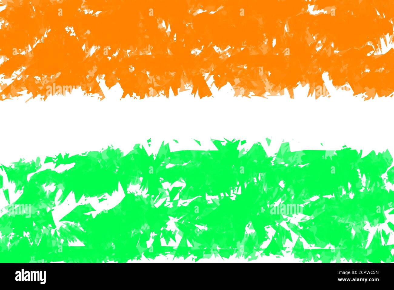 Illustration of the bright Indian flag colors Stock Photo - Alamy