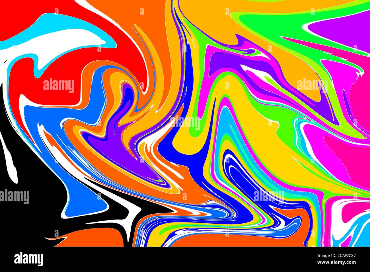 Illustration with colorful abstract patterns Stock Photo - Alamy