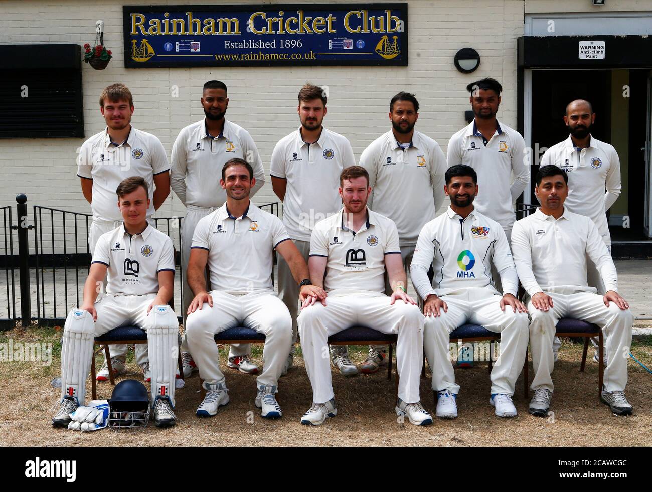 RAINHAM, United Kingdom, AUGUST 08: Rainham Cricket Cricket Team during ...