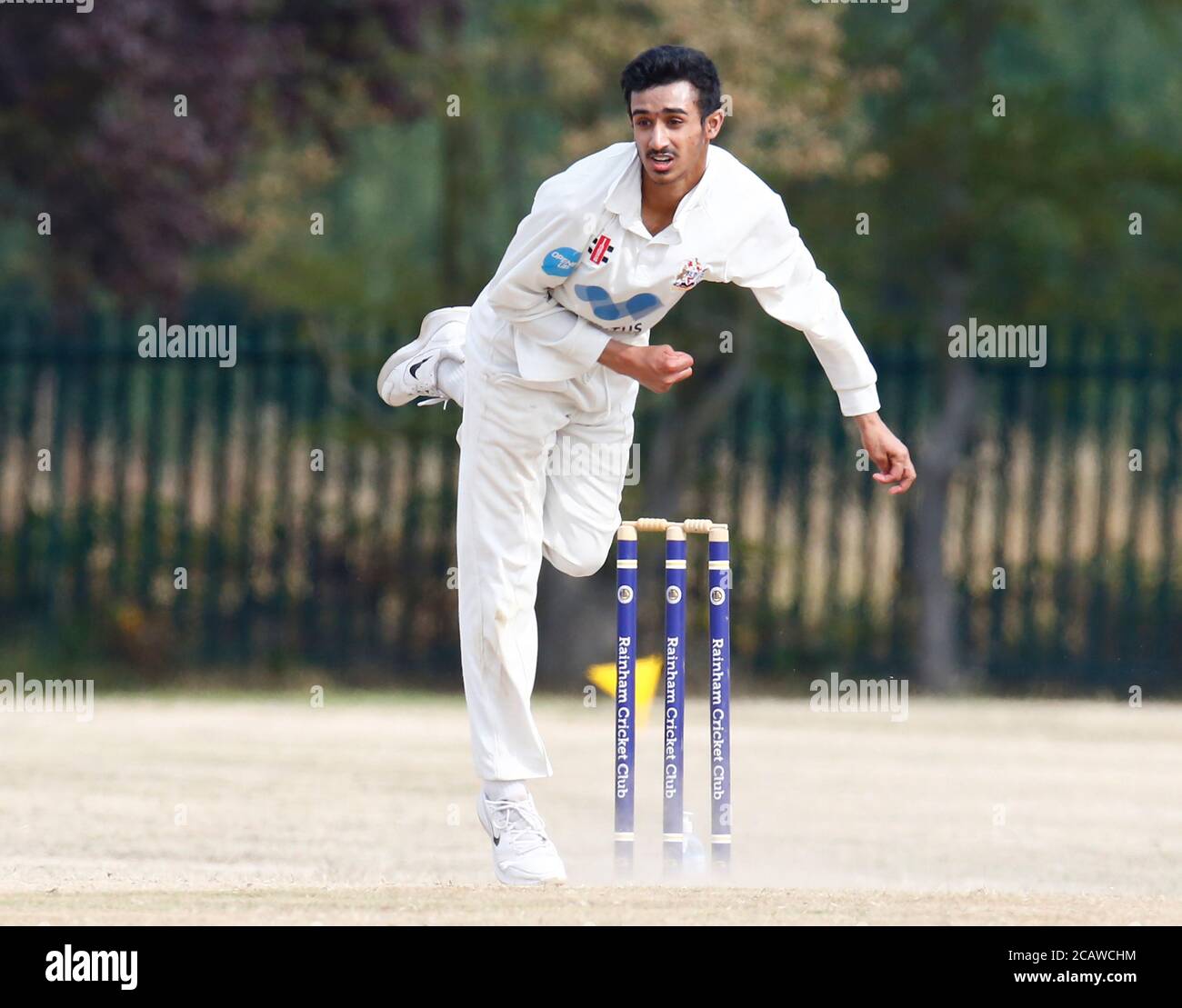 RAINHAM, United Kingdom, AUGUST 08: Haris Latif of Walthamstow CC ...