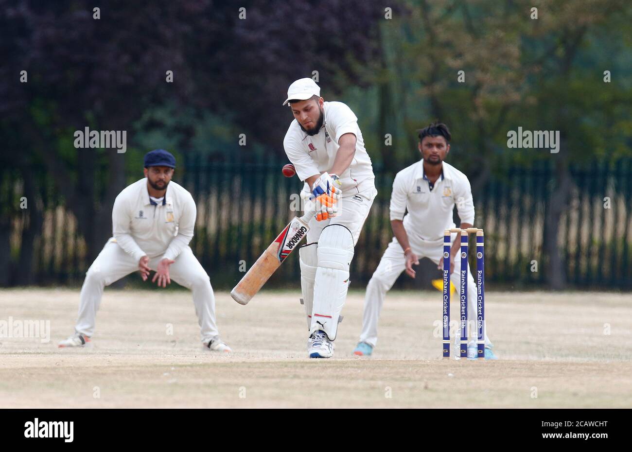 RAINHAM, United Kingdom, AUGUST 08:Hamza Shakeel of Walthamstow CC ...