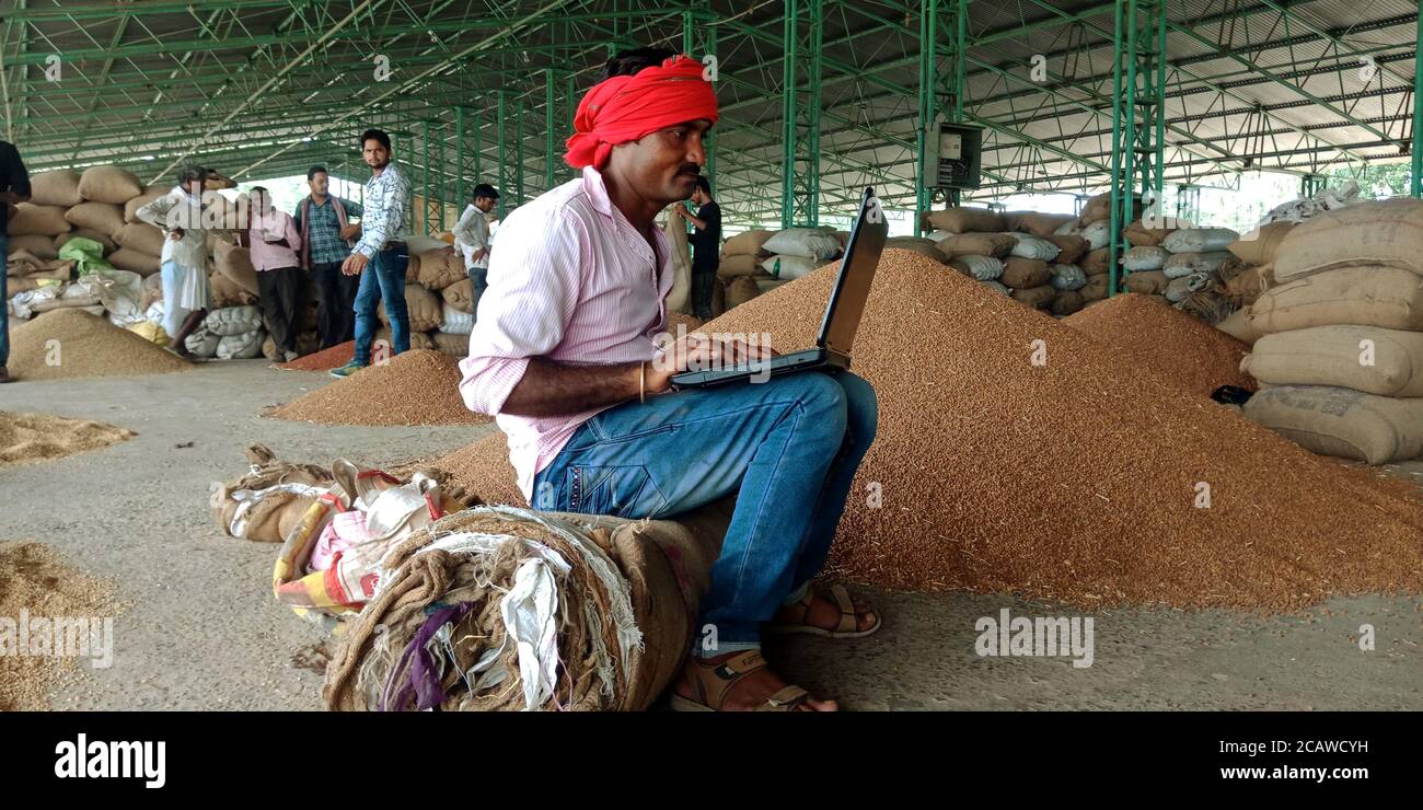 District Katni, Madhya Pradesh, India - 25 August 2019: An indian ...