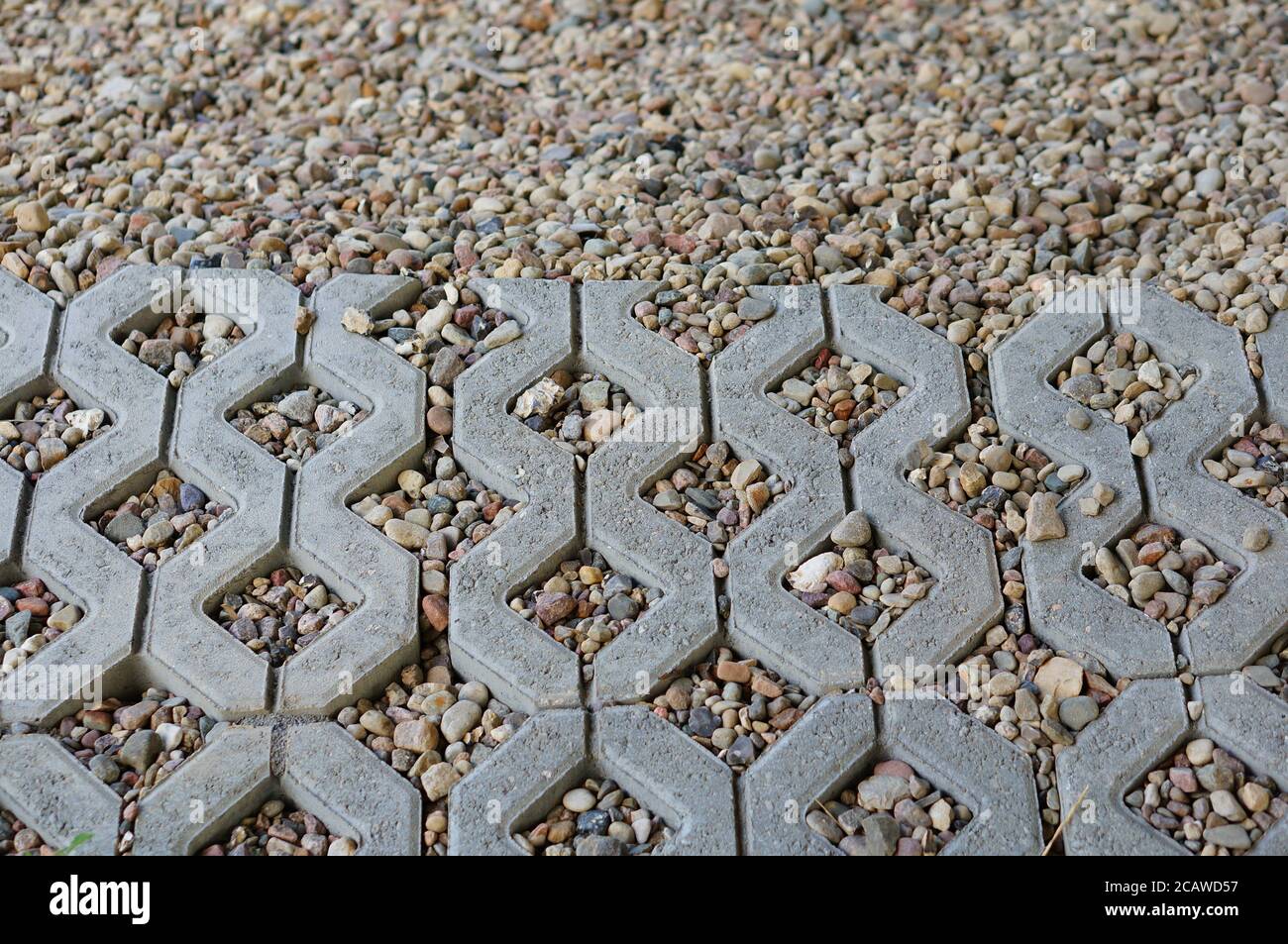 Texture of grid stone pavers Stock Photo - Alamy