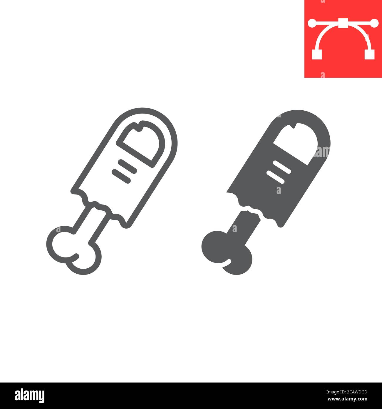 Zombie finger line and glyph icon, halloween and scary, monster finger ...