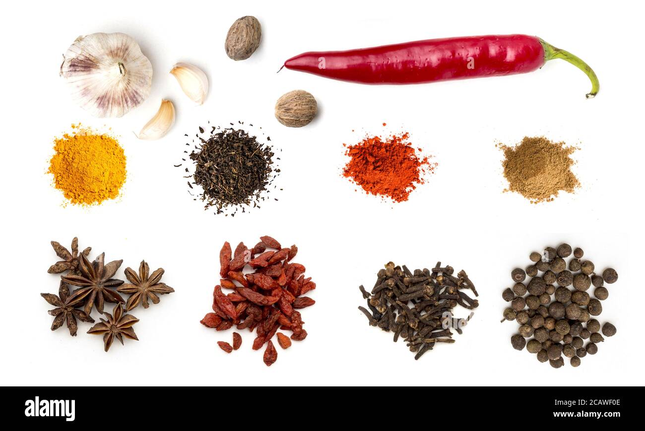 Condiments and powder hi-res stock photography and images - Alamy