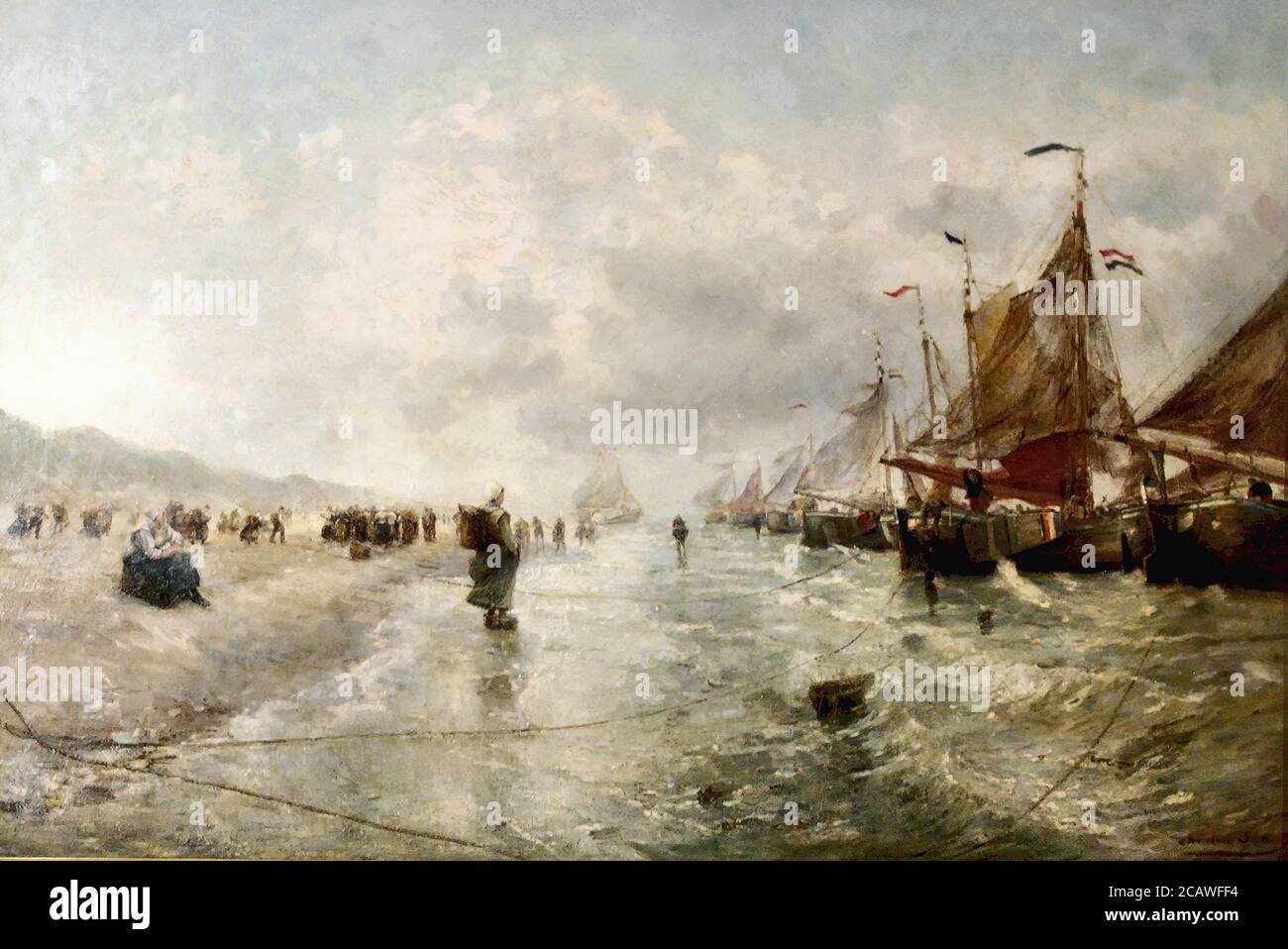 Grobe German - Warten Auf Den Fang 3 - German School - 19th and Early ...