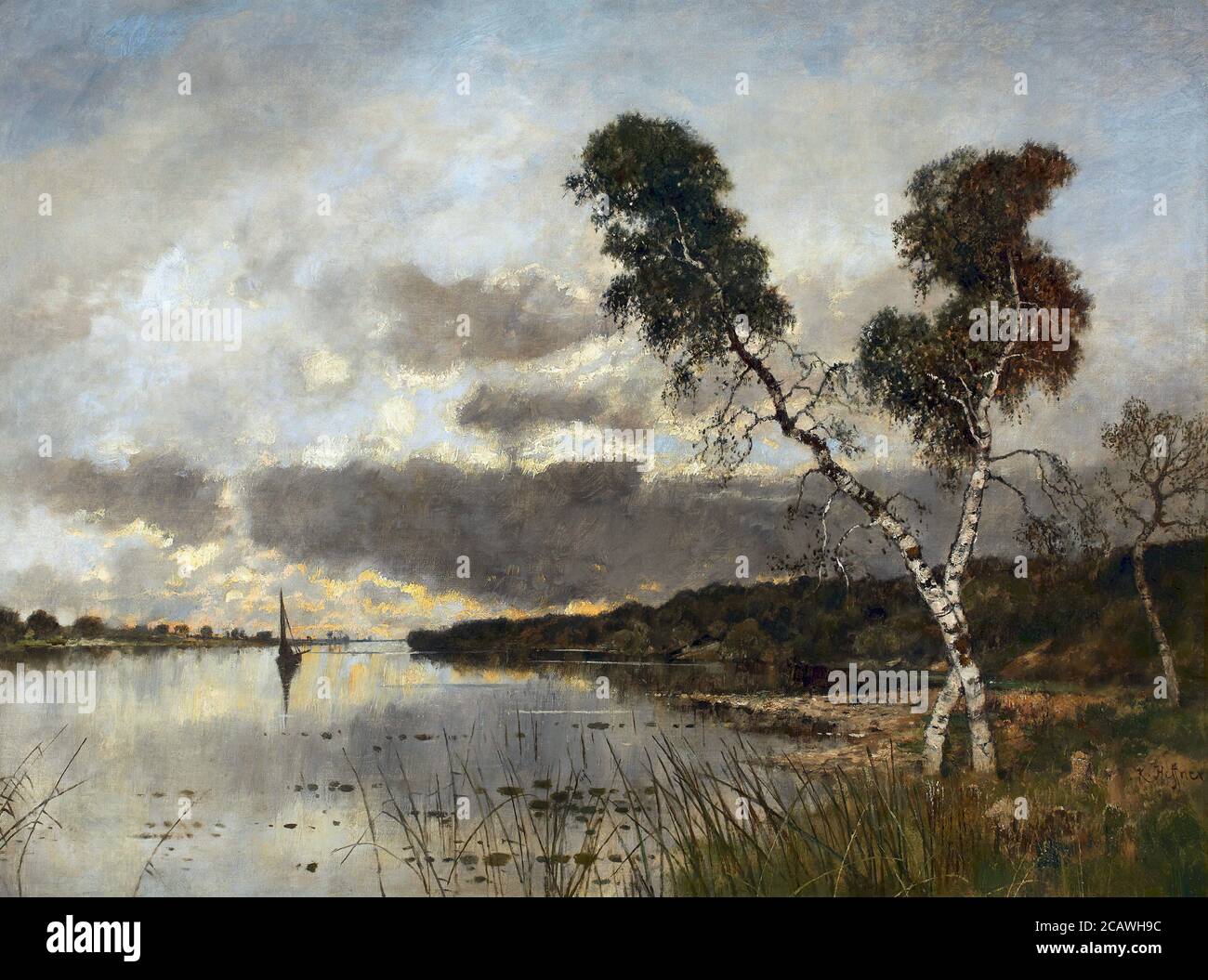 German sunset painting hi-res stock photography and images - Alamy
