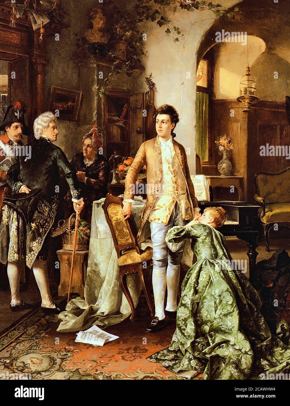 19th century painting of musicians hi-res stock photography and images ...