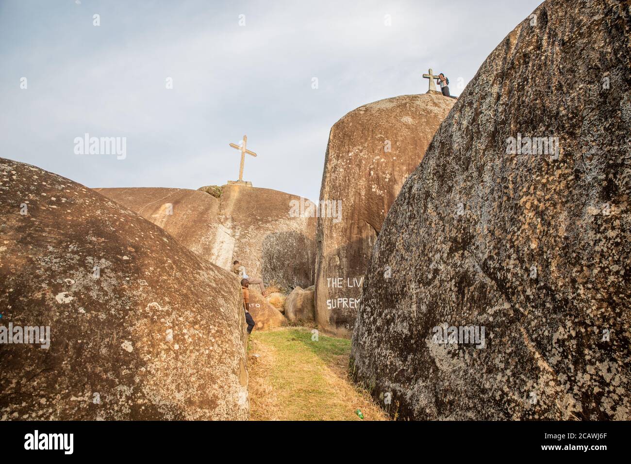 Katoosa Martyrs villa pilgrimage site, Kyenjojo District, Uganda Stock ...