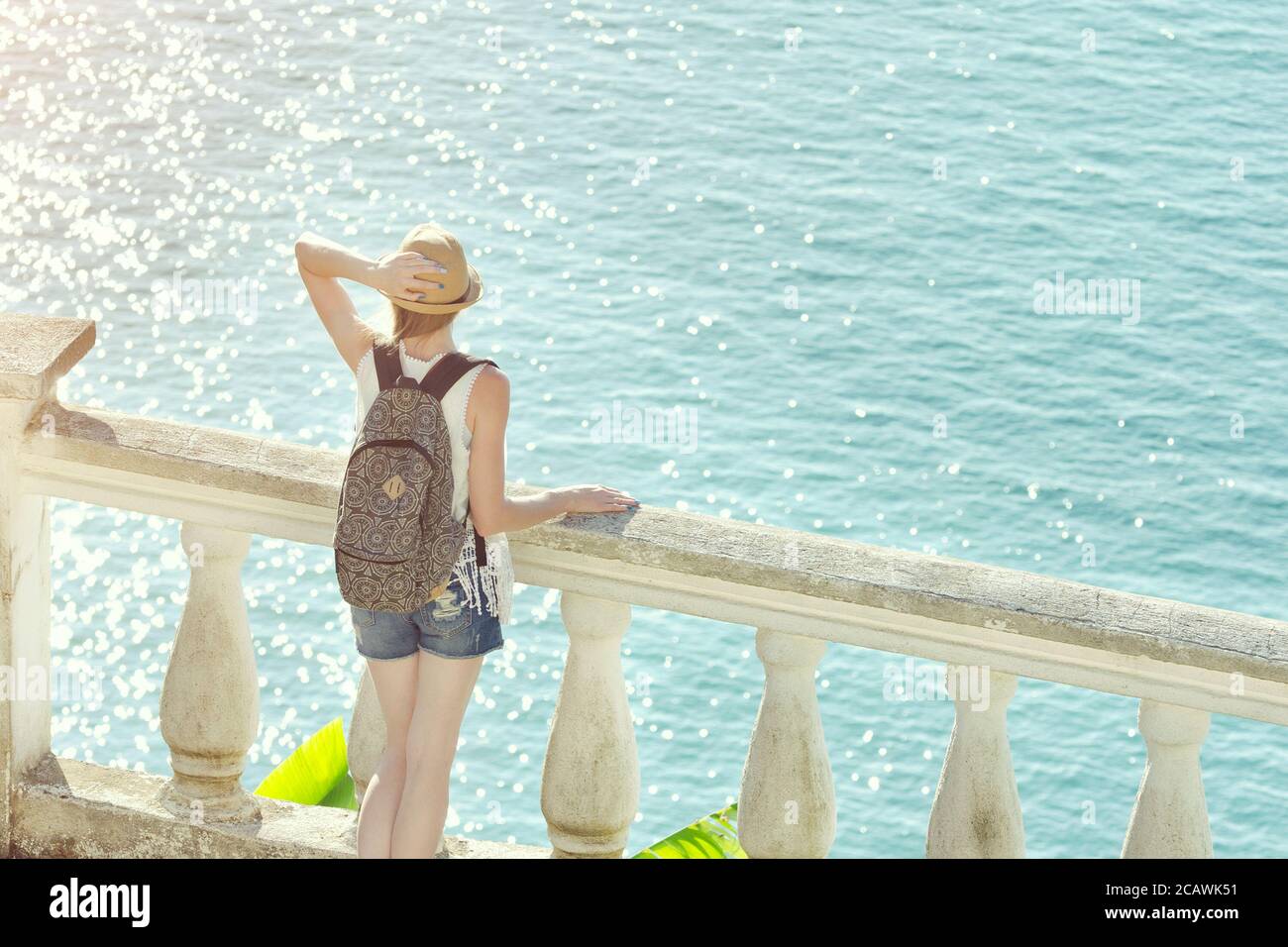 Girl Looking Out From Balcony High Resolution Stock Photography and ...