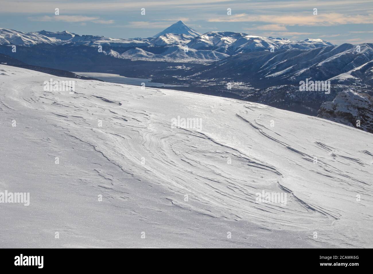 Mountain summit covered with snow in the winter Stock Photo - Alamy