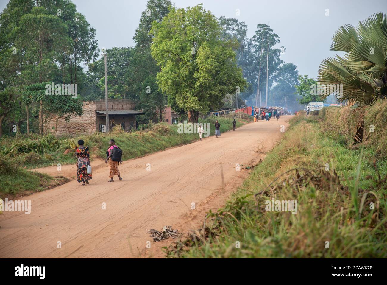 Pilgrims headed to Katoosa Martyrs villa pilgrimage site, Kyenjojo ...