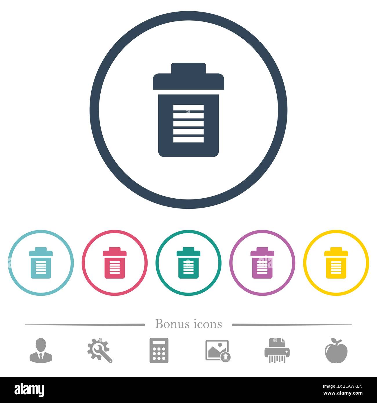 Overloaded waste bin Stock Vector Images - Alamy