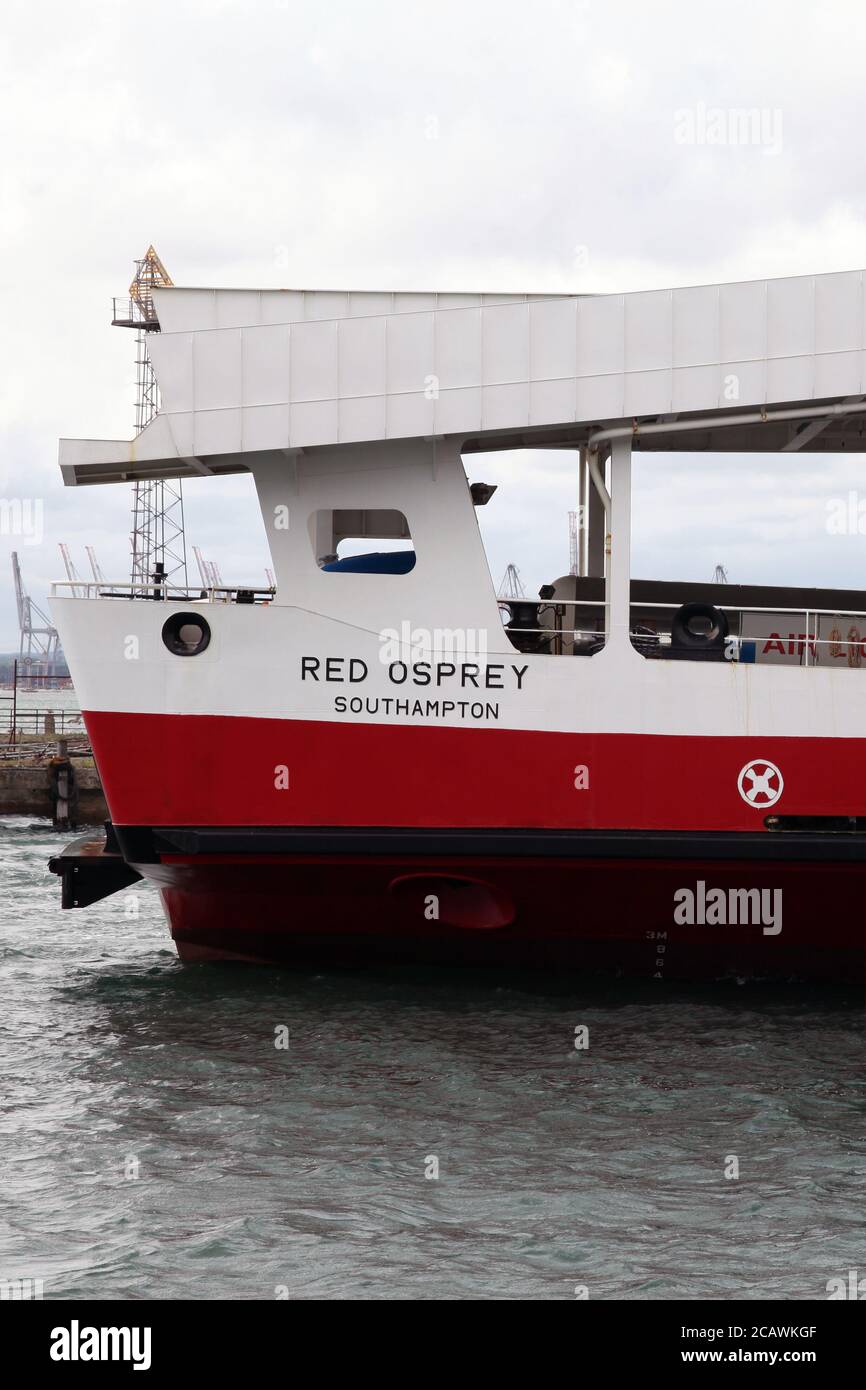 Red Osprey, Red Funnel Ferry to Isle of Wight, Town Quay, Southampton ...