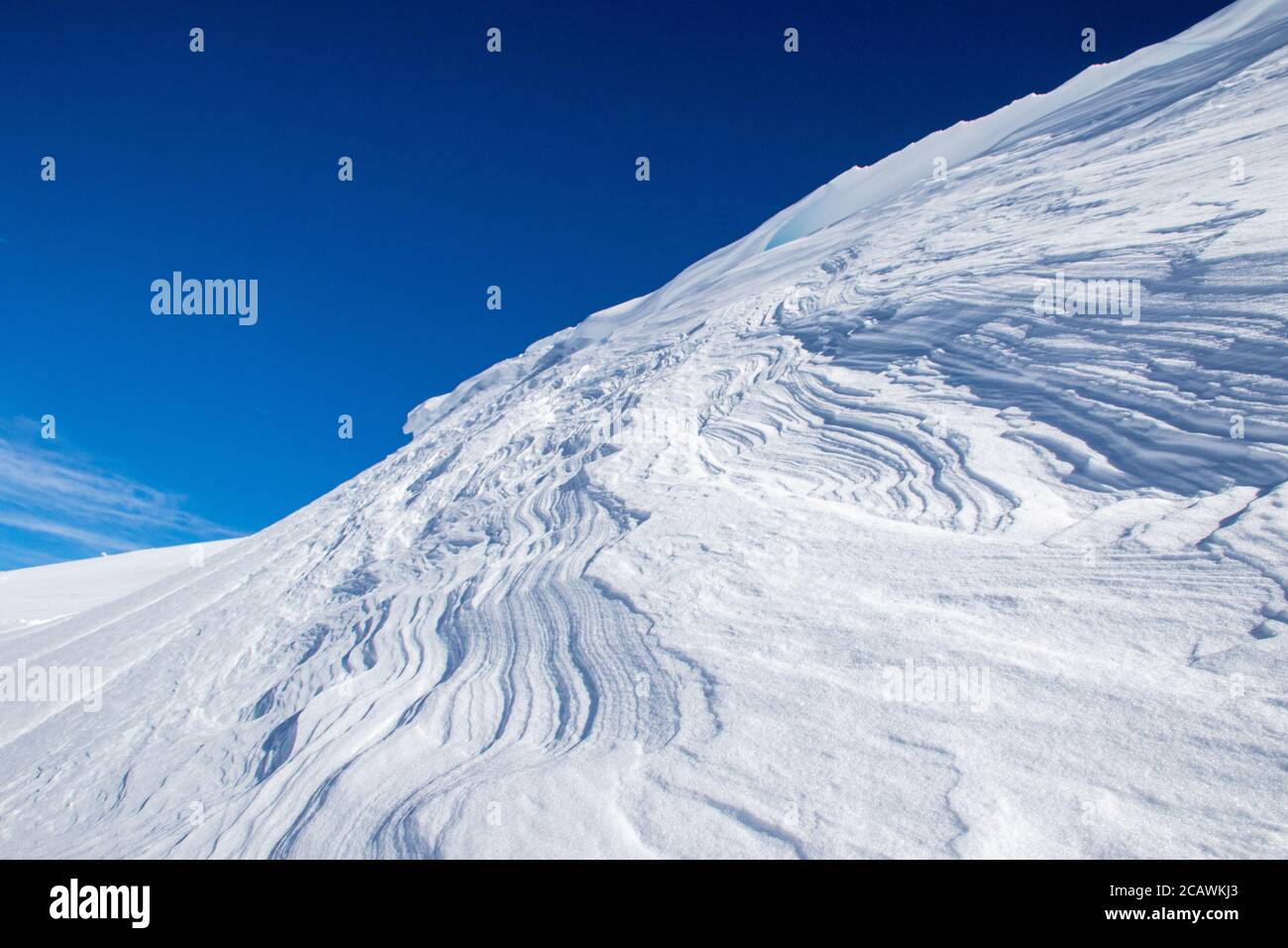 Mountain summit covered with snow in the winter Stock Photo - Alamy
