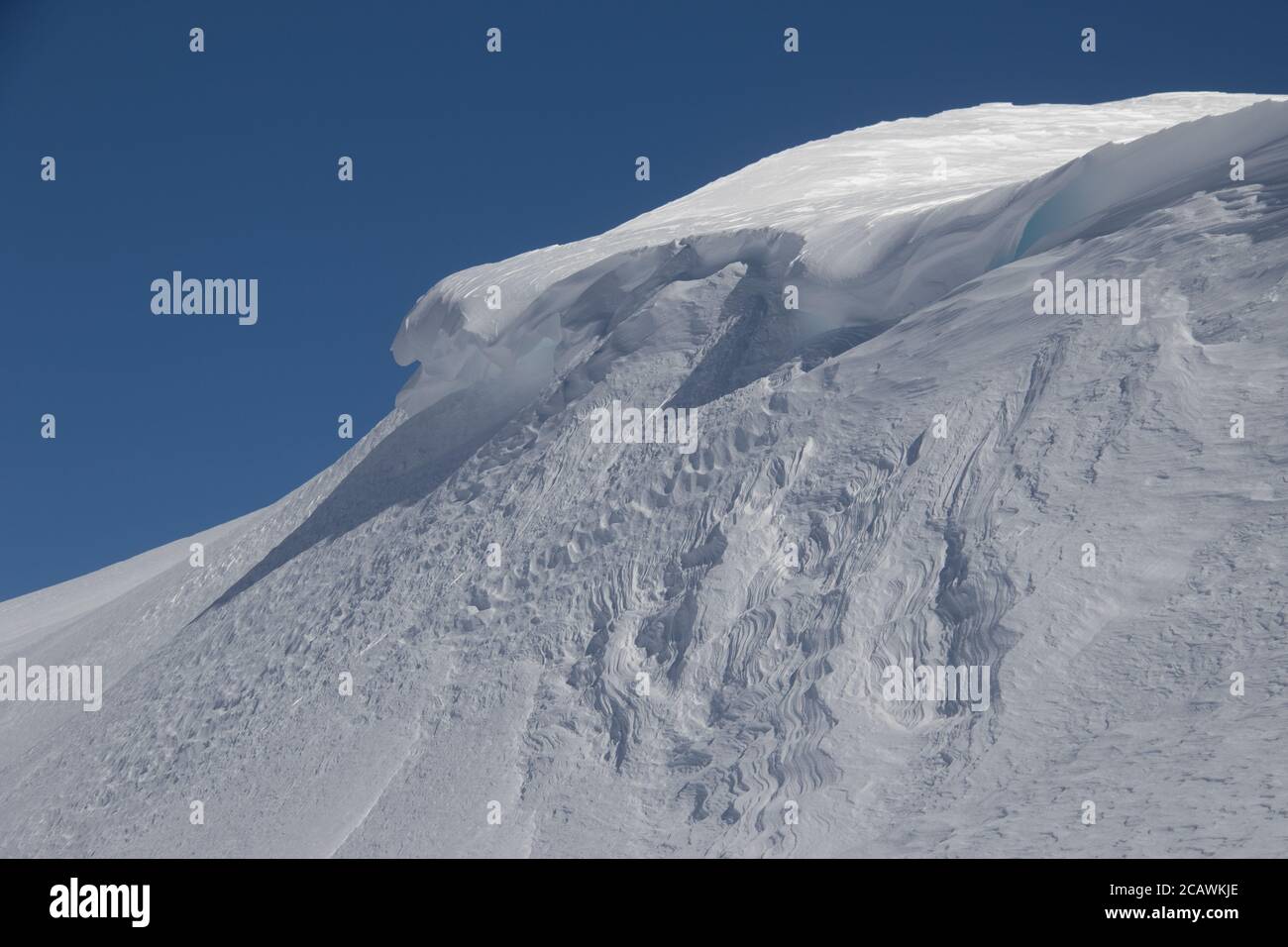 Mountain summit covered with snow in the winter Stock Photo - Alamy