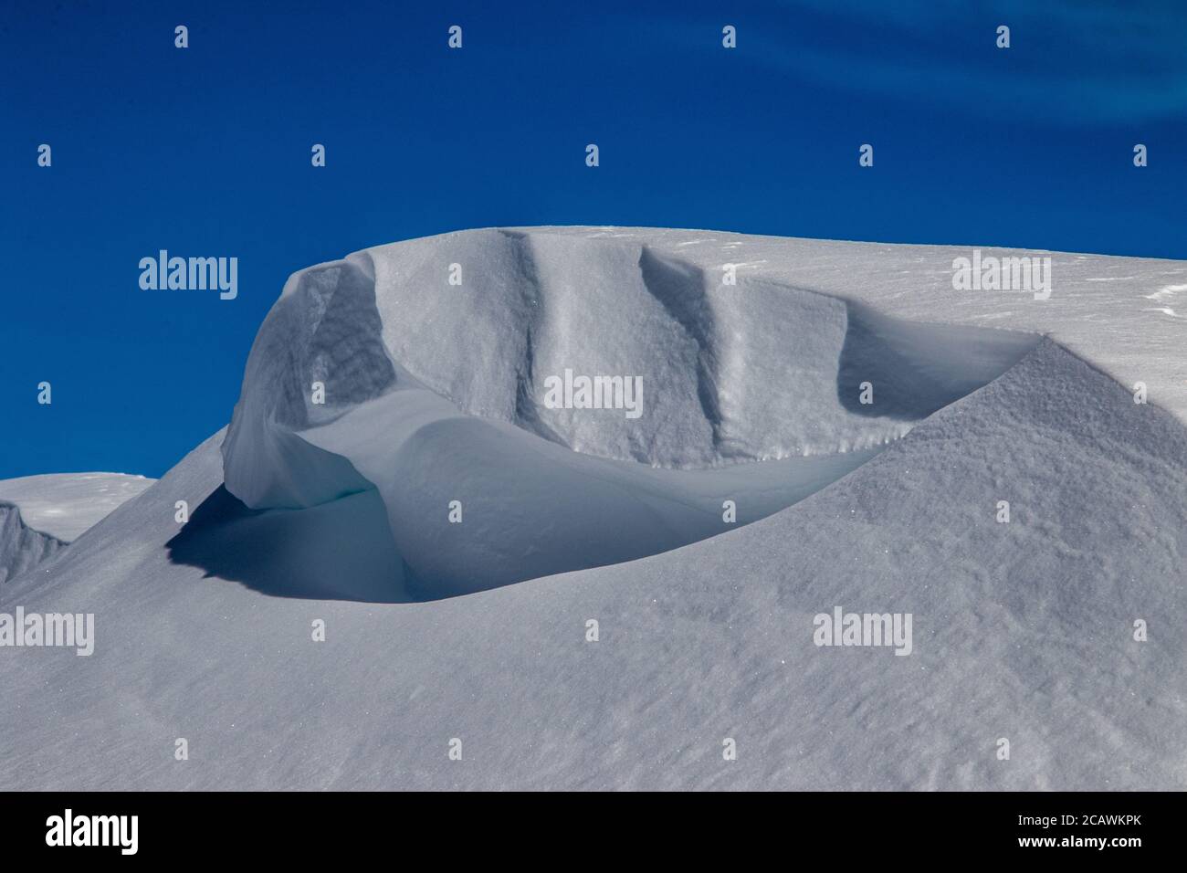 Mountain summit covered with snow in the winter Stock Photo - Alamy