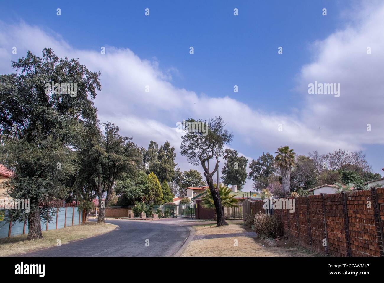 Alberton, South Africa - a cold front mid-winter moves in over the ...