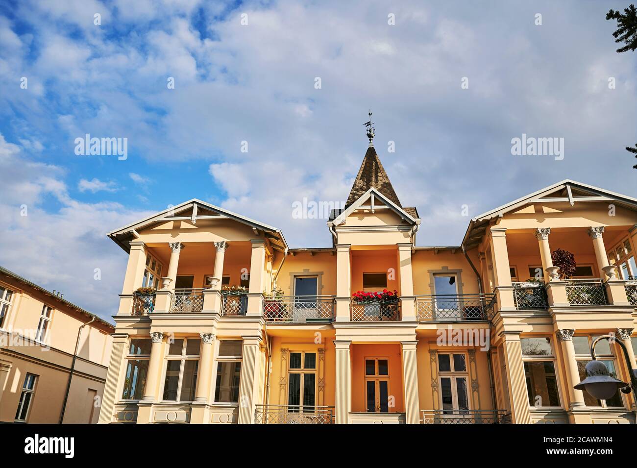 Bansin, Germany - September 12, 2019: Cityscape of the small Baltic Sea ...