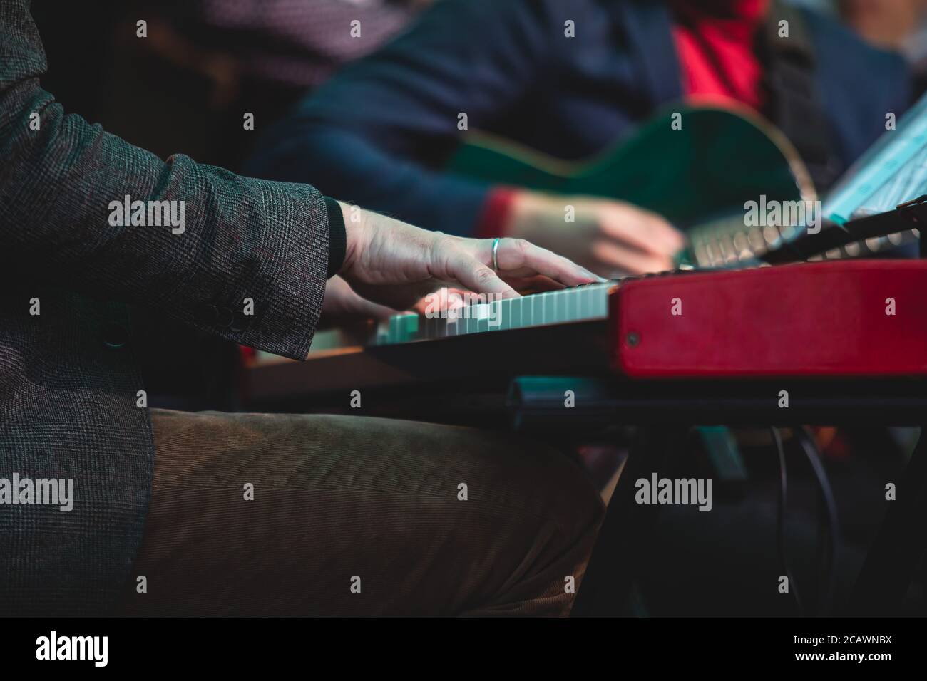 Young black man keyboards musician hi-res stock photography and images ...