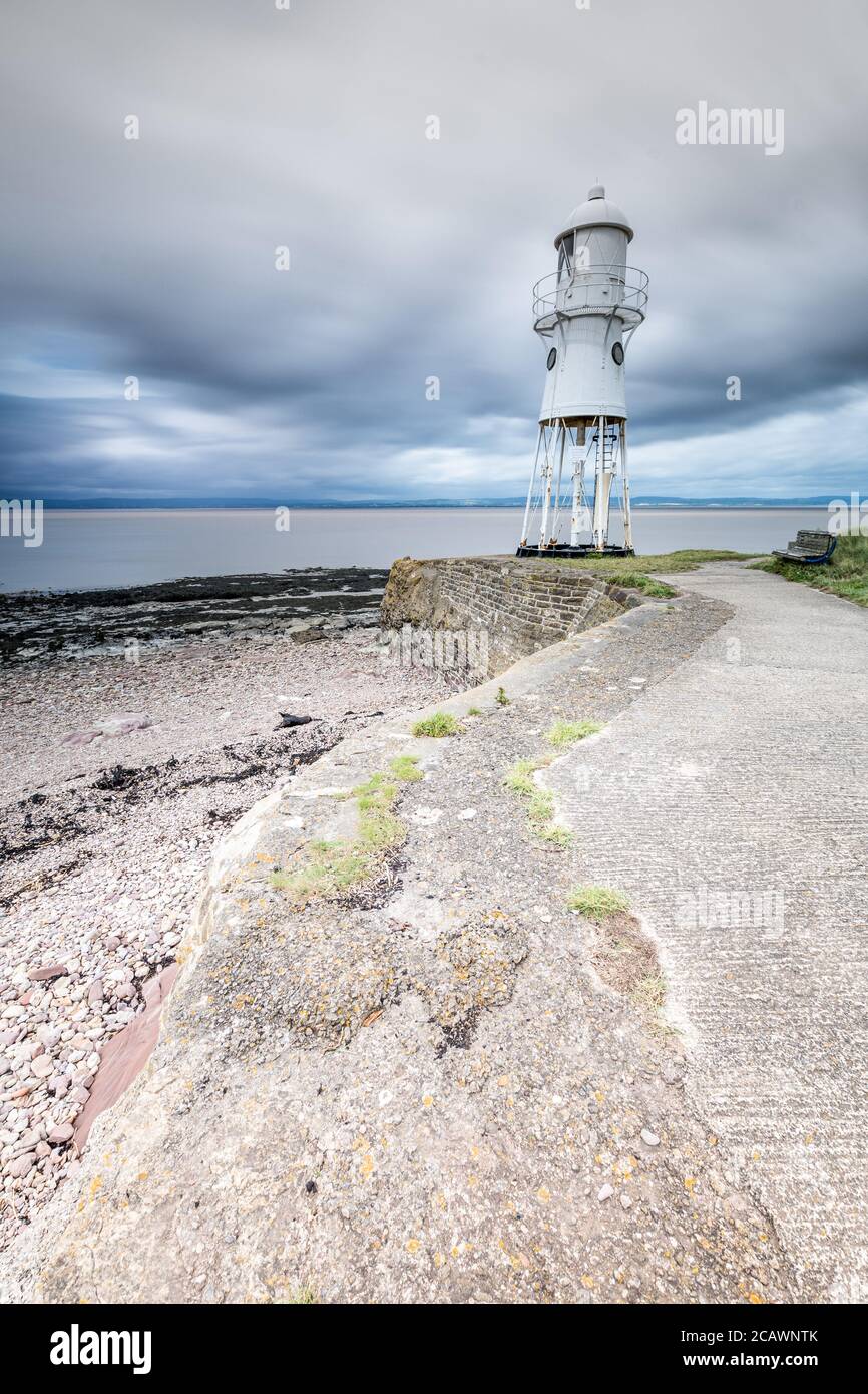 Black Nore Lighthouse, Portishead, England, on the River Severn Stock ...