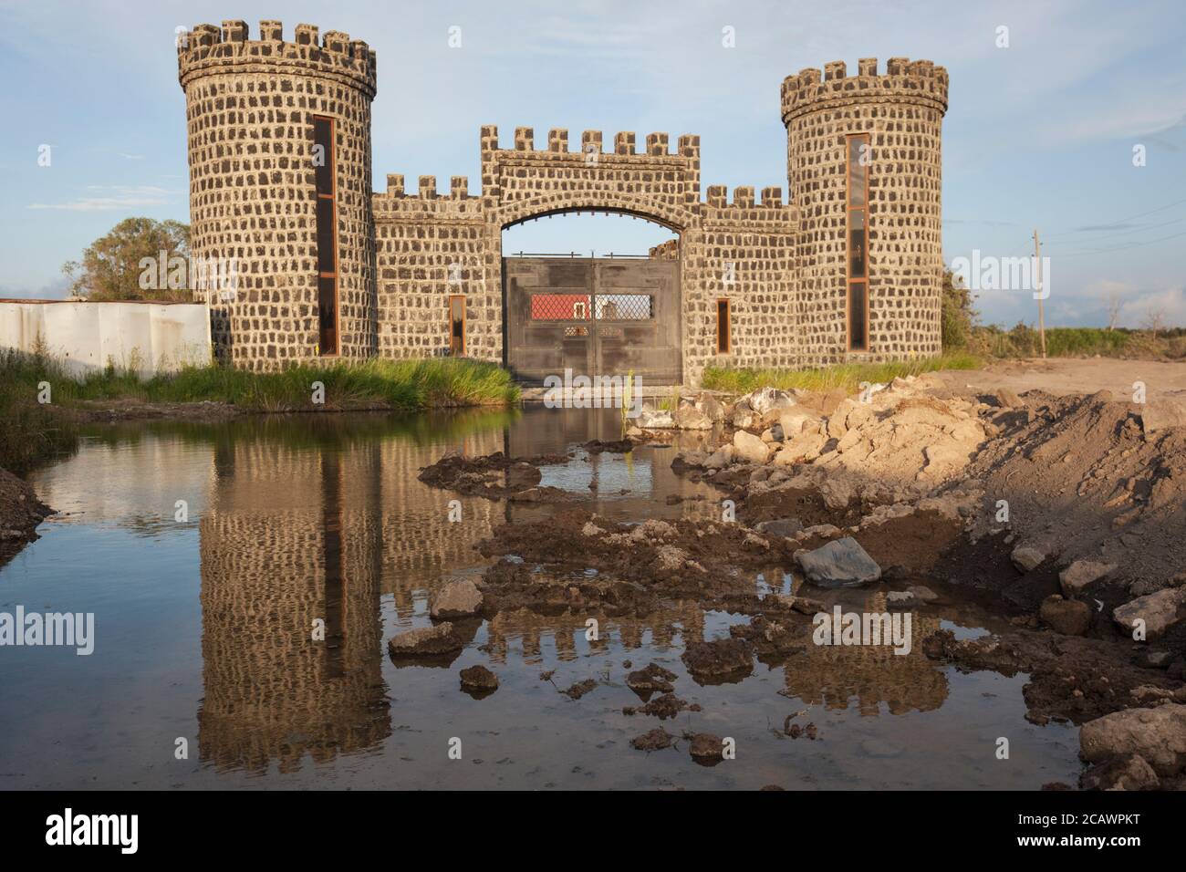 Flooded, castle by Sevan Lake, Armenia Stock Photo - Alamy