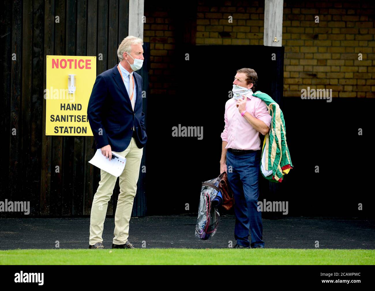 Trainer Johnny Murtagh (right) and Evan Arkwright of Curragh Racecourse ...