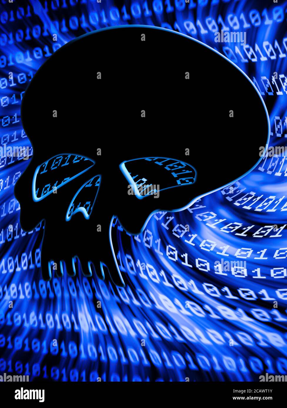 Abstract binary blue symbols flowing hi-res stock photography and ...