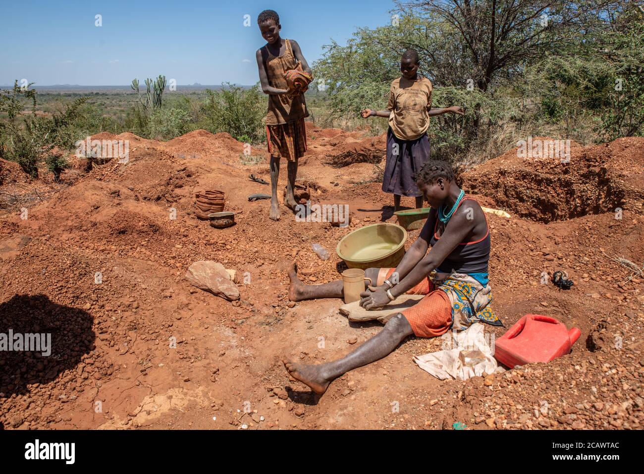 Family of miners africa hi-res stock photography and images - Alamy