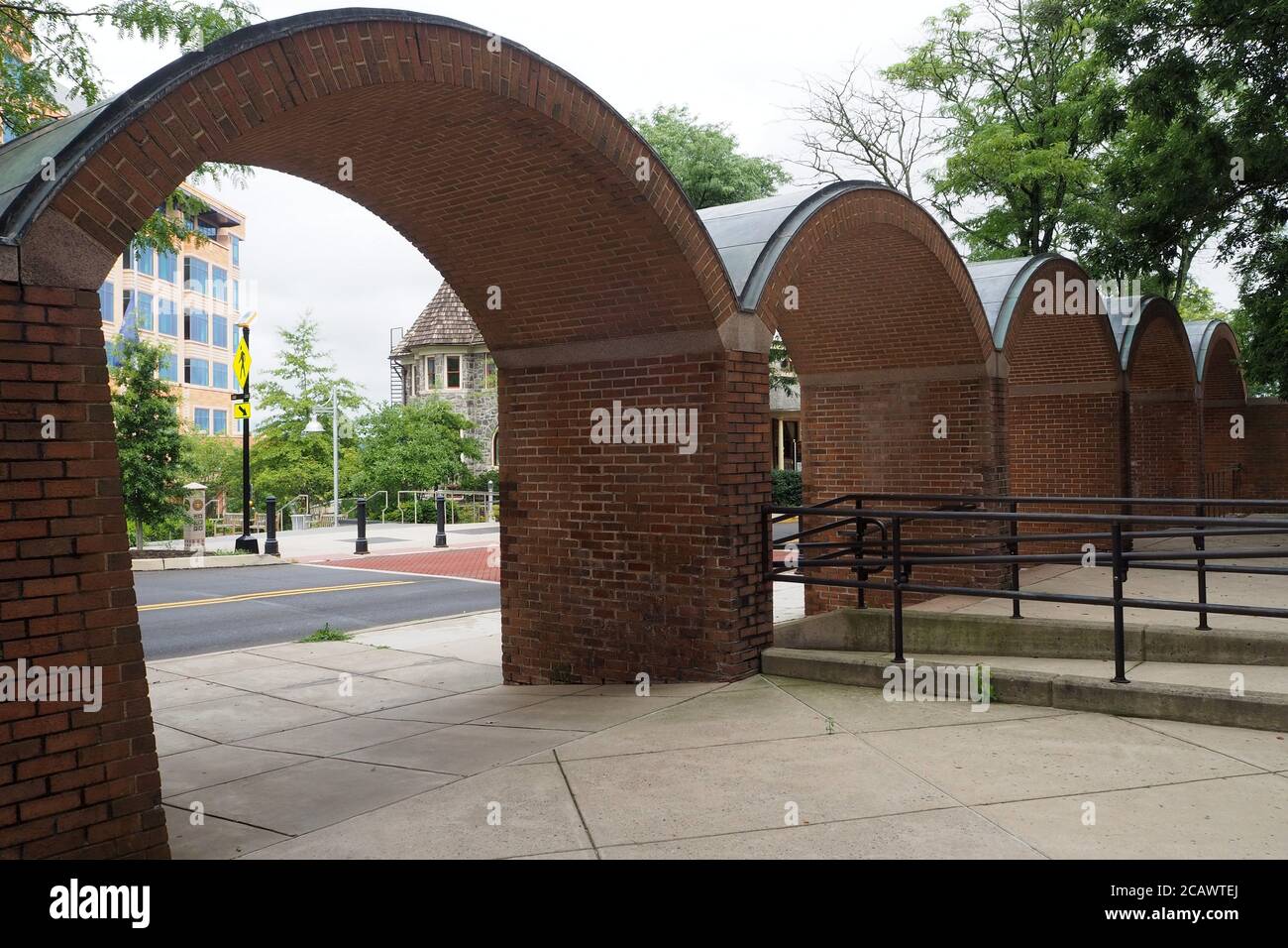 The archways make for an interesting design and pattern Stock Photo - Alamy