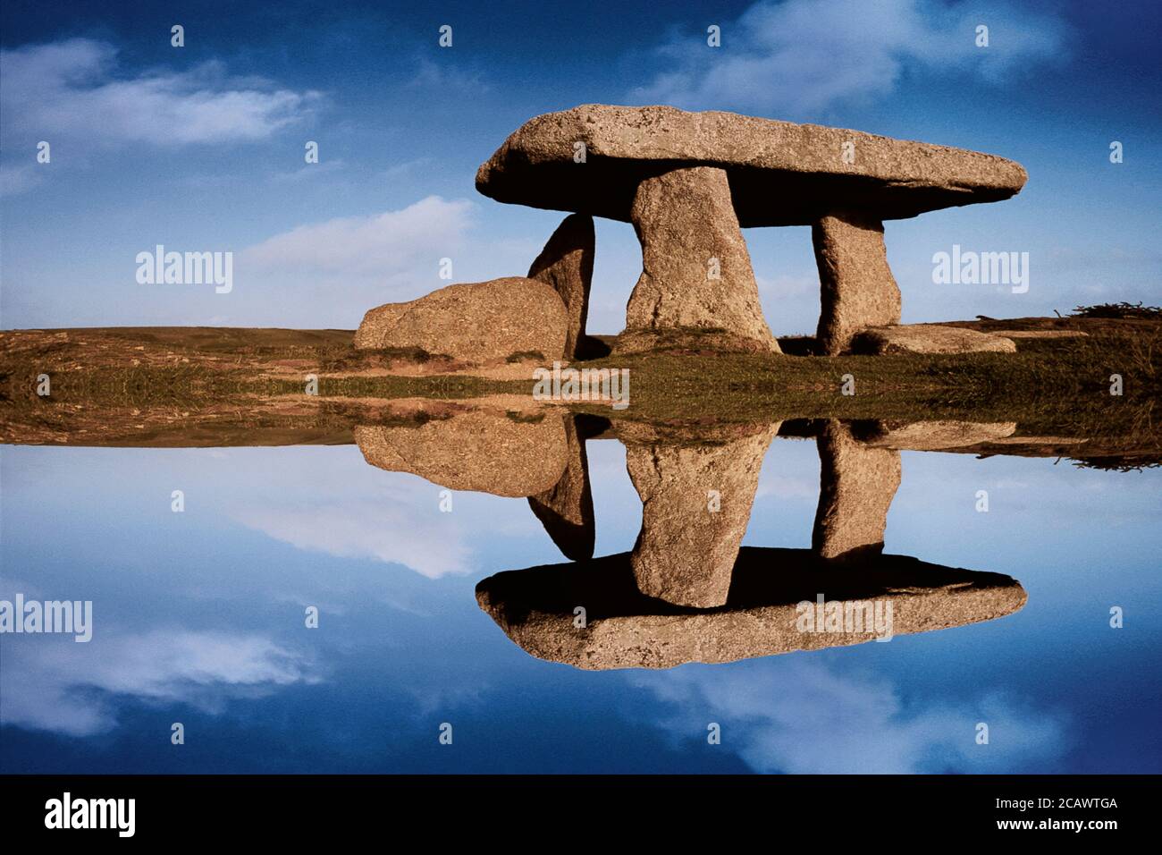 Lanyon Quoit reflection of an ancient neolithic Dolmen in Cornwall ...