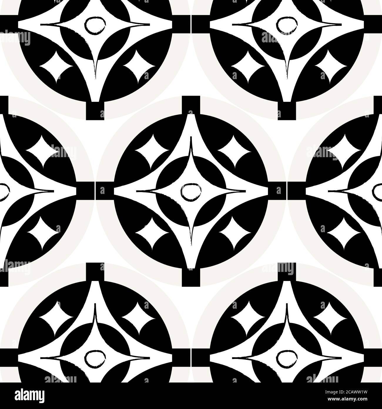 abstract geometric pattern background, black and white, retro/vintage ...