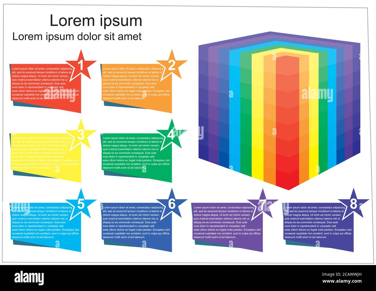 Figure of many little colored squares. Vector image for presentations ...