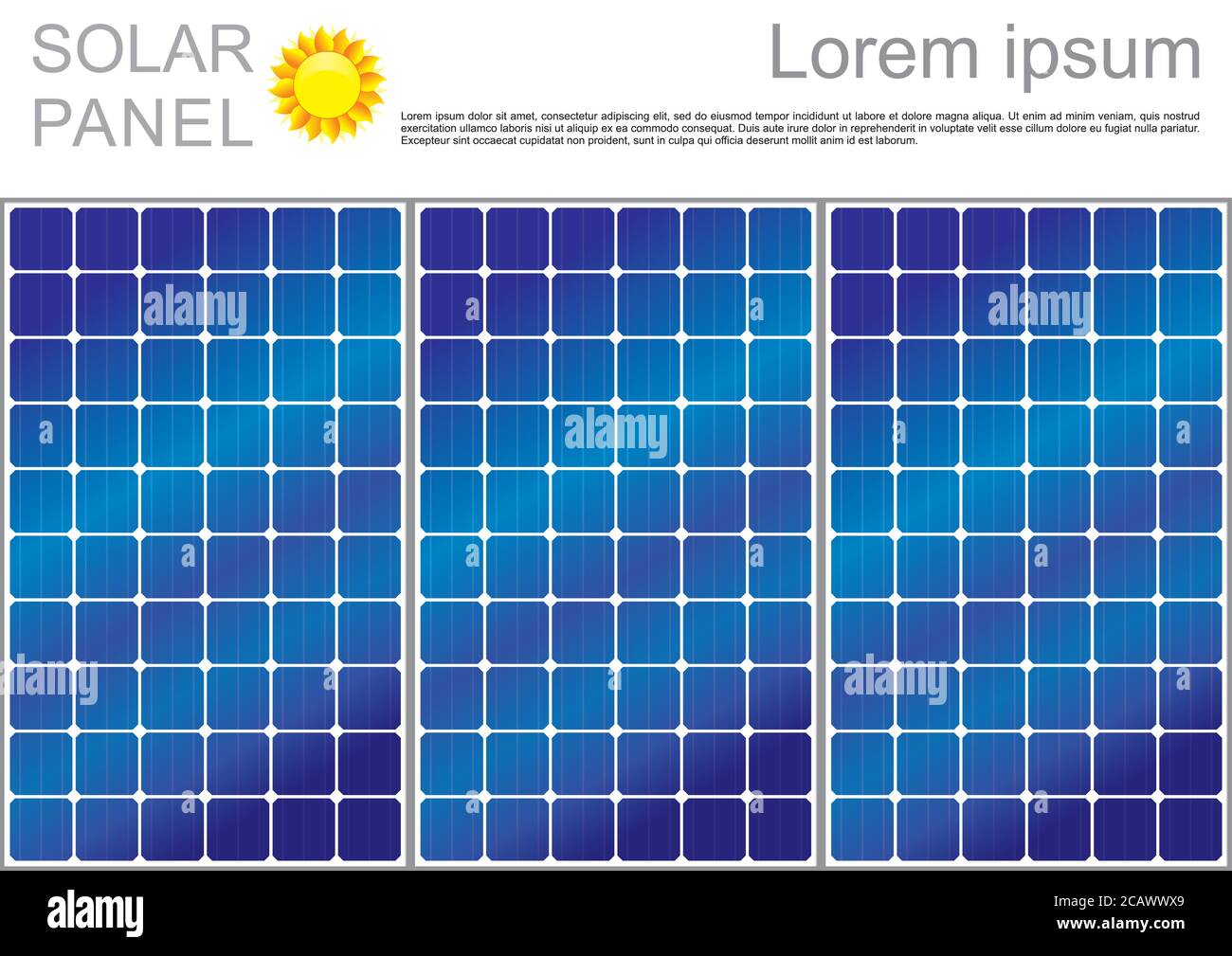Solar panels, Solar power. Photovoltaic panel exposed to sunlight ...