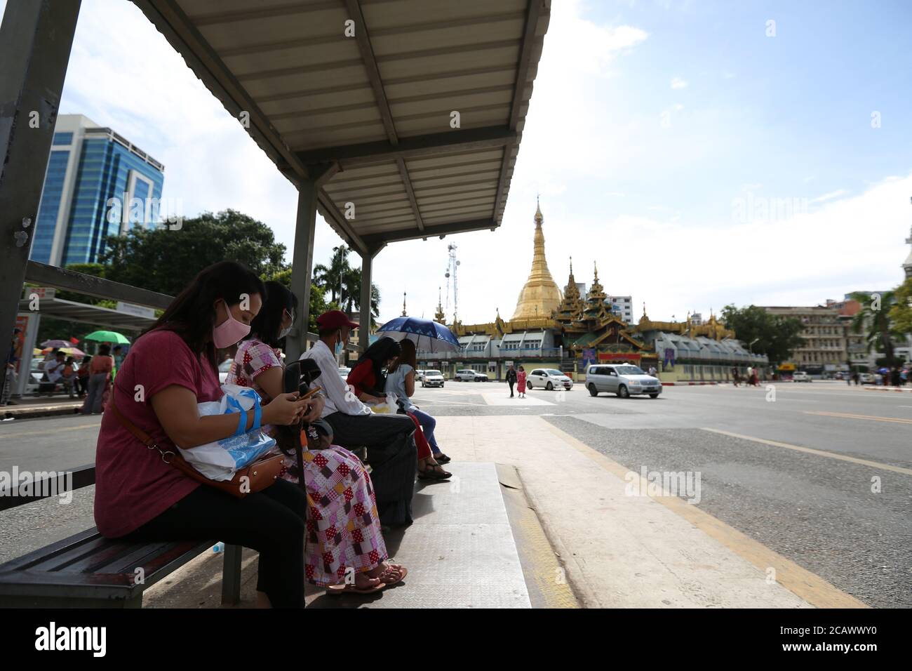 Yangon commuters bus hi-res stock photography and images - Alamy