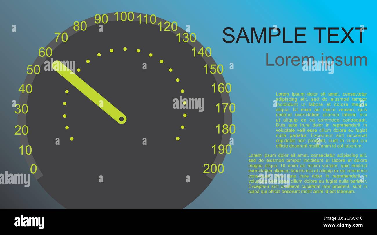 Car speedometer. Racing speed counter. Engine power concept template ...