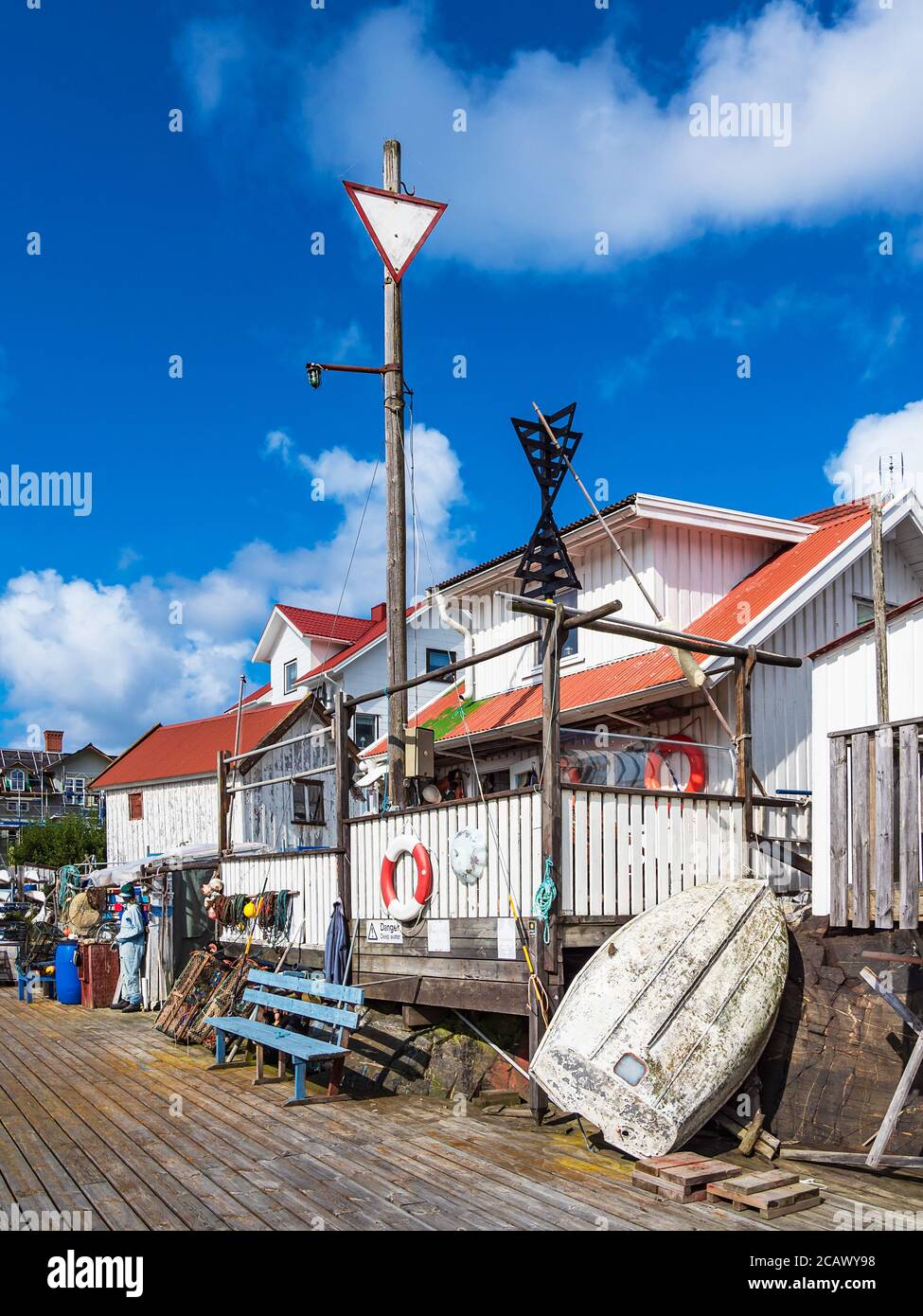 Harbor on the island Astol in Sweden Stock Photo - Alamy