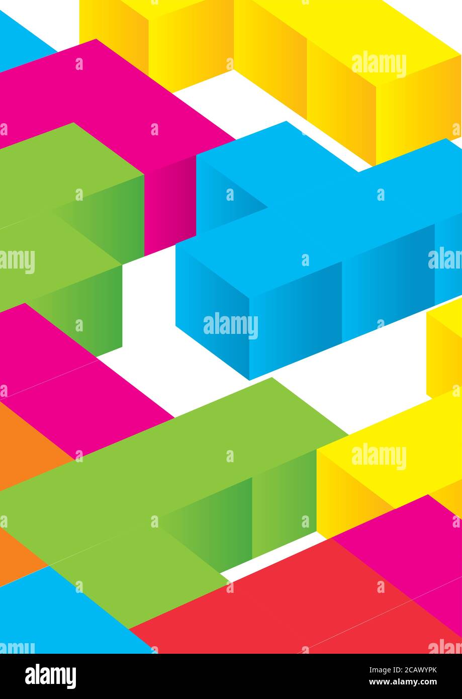 Vector tetris game pieces Stock Vector Images - Alamy