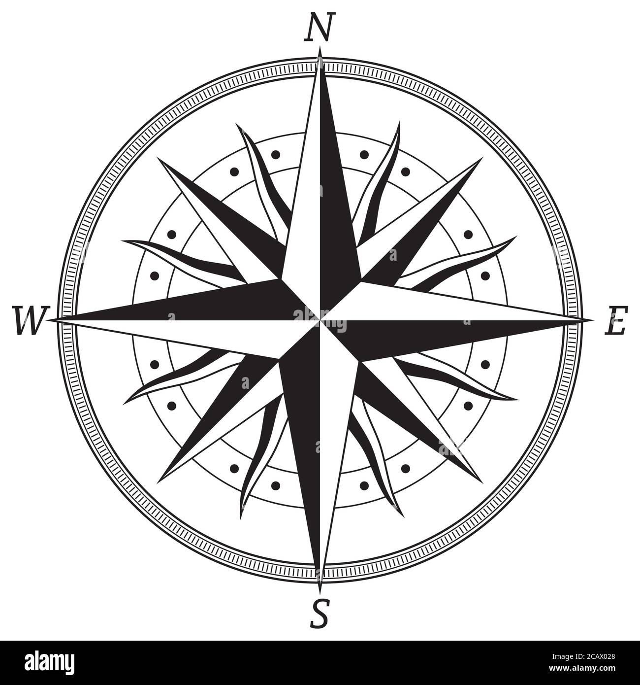 Wind rose vector vectors hi-res stock photography and images - Alamy