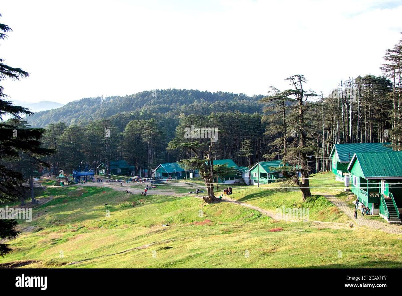 A Popular Indian hill station destination - Patnitop, jammu Stock Photo ...